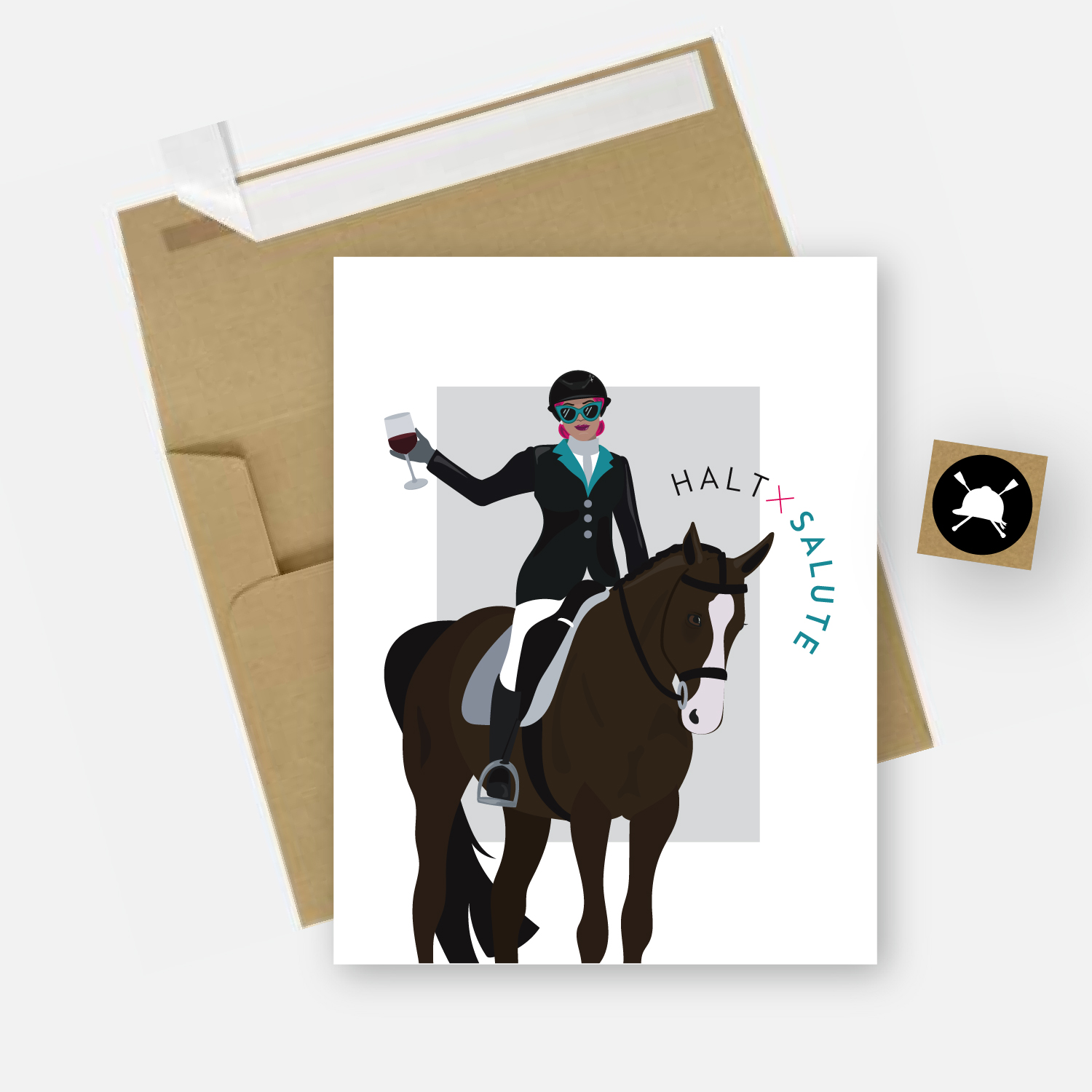 Halt+Salute Card - Sporthorse Saddlery